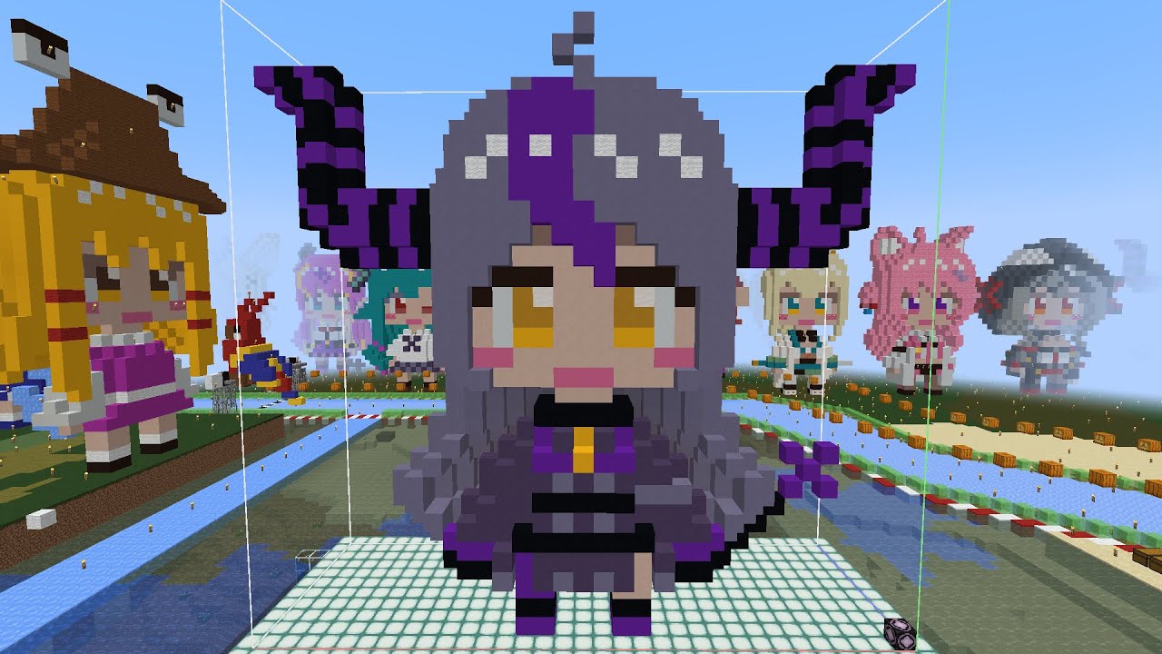 How to make hololive Laplus Darknesss with Minecraft - YouTube