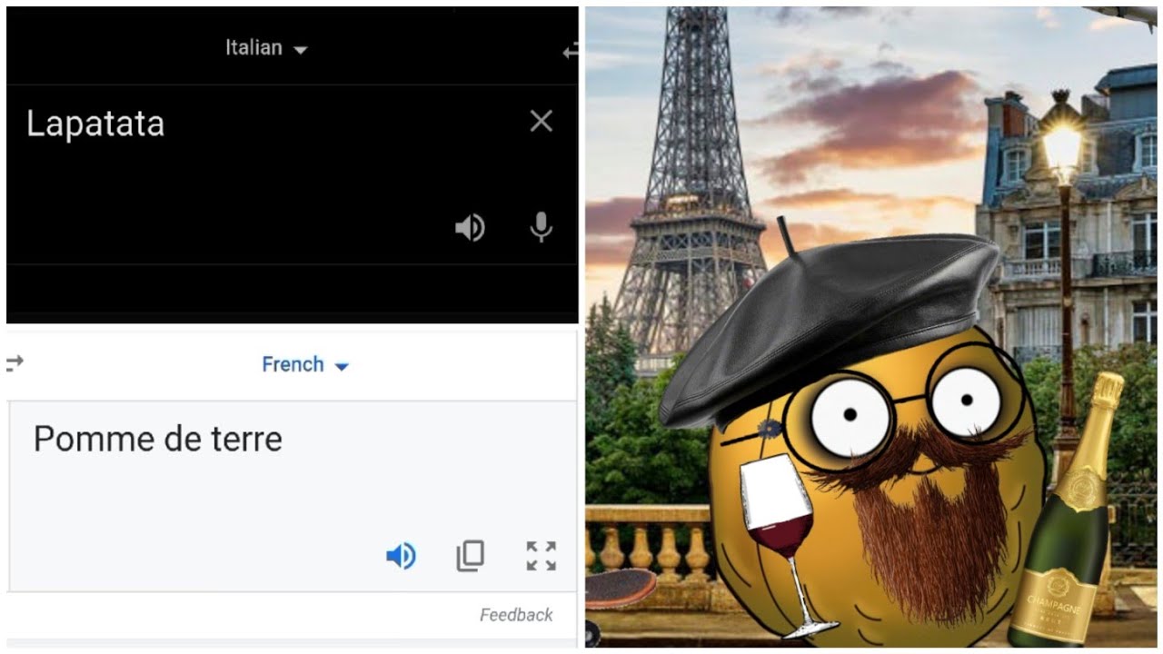 Lapatata in different languages meme - YouTube
