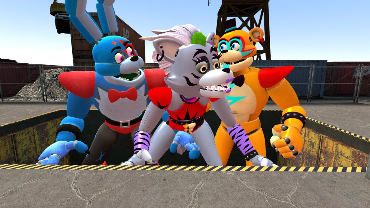 CRASH All FNAF Animatronics In Garry's Mod! Five Nights at Freddy's ...