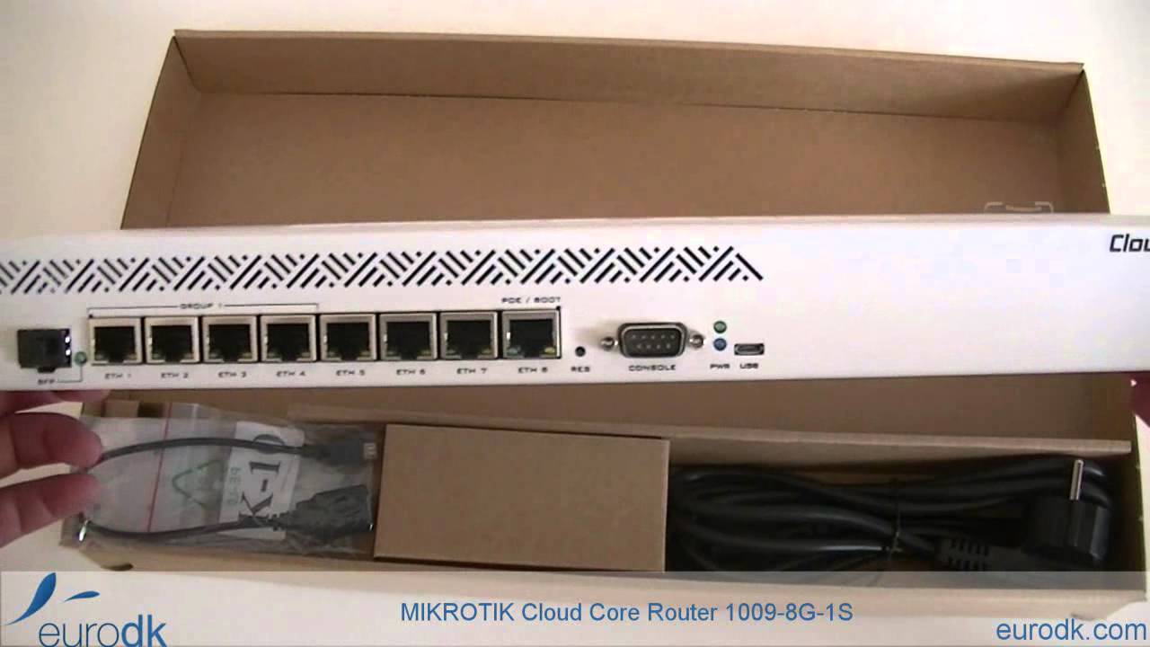 MikroTik Cloud Core Router 1009-8G-1S (CCR1009-8G-1S) QUICK UNBOXING ...