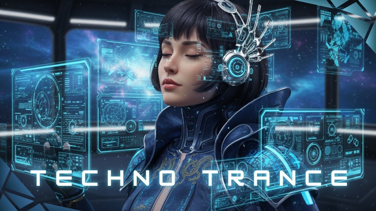 Electronic Techno Vibes 🎧 Beautiful night angel with techno Dance ...
