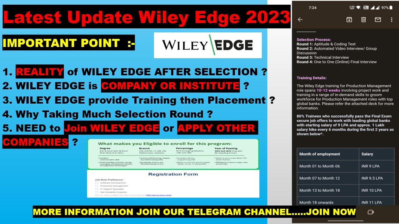 ⏩ Wiley Edge mass hiring Reality | Join or not | After selection ...