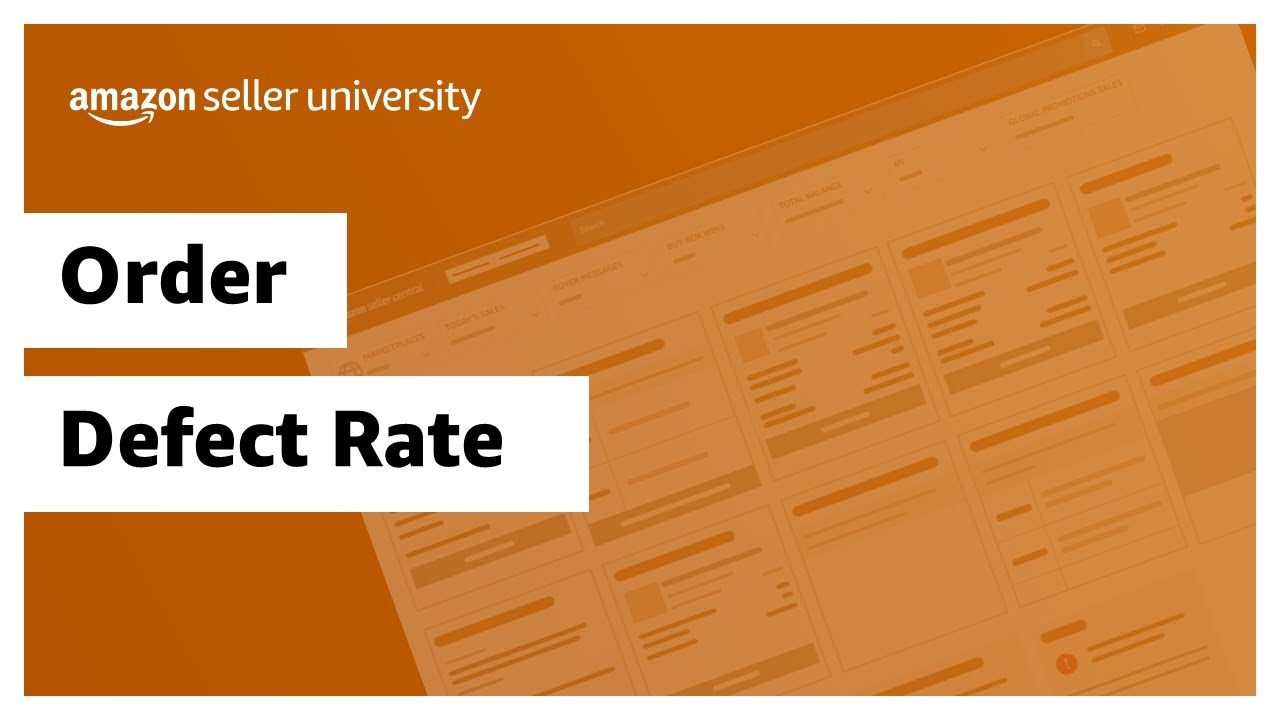Order Defect Rate - YouTube