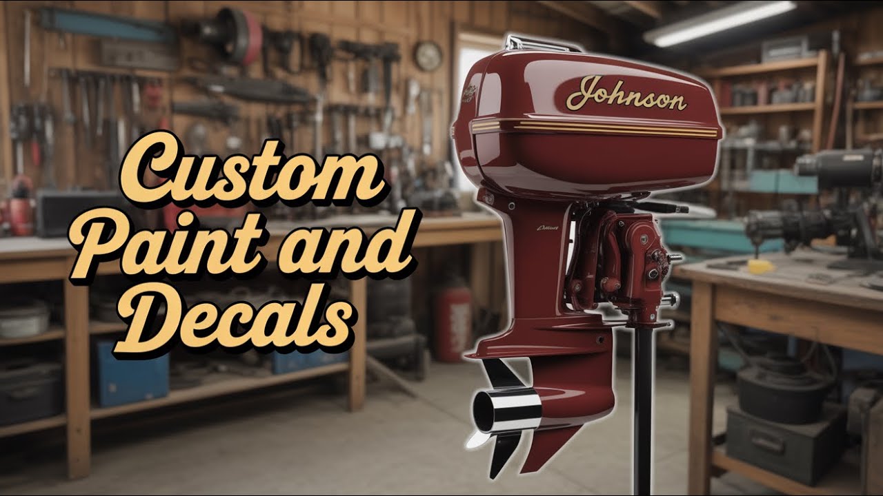 “Rustic Relic to Showstopper” Custom Paint & Decals 1957 Johnson 35 & 3 ...