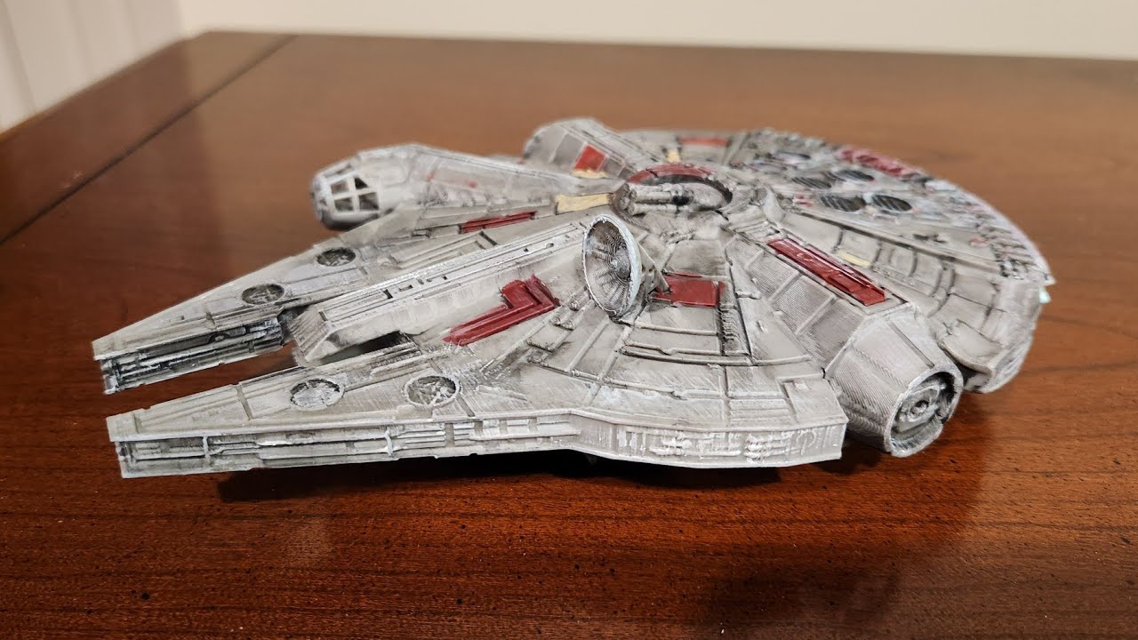 Millennium Falcon - Bambu Labs X1C 3D printed and painted - YouTube