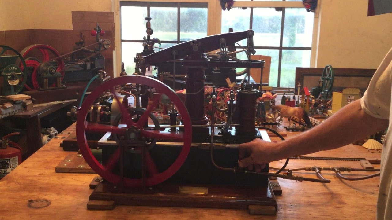 Stuart Major Beam Engine - YouTube