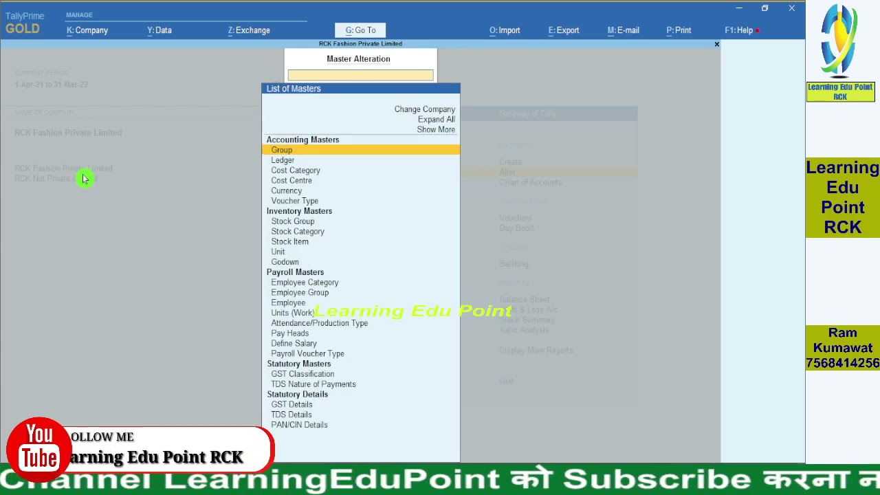 90 How To Copy Single Group One Company To Another In Tally Prime 1 90 How To Copy Single Group One Company To Another In Tally Prime 1