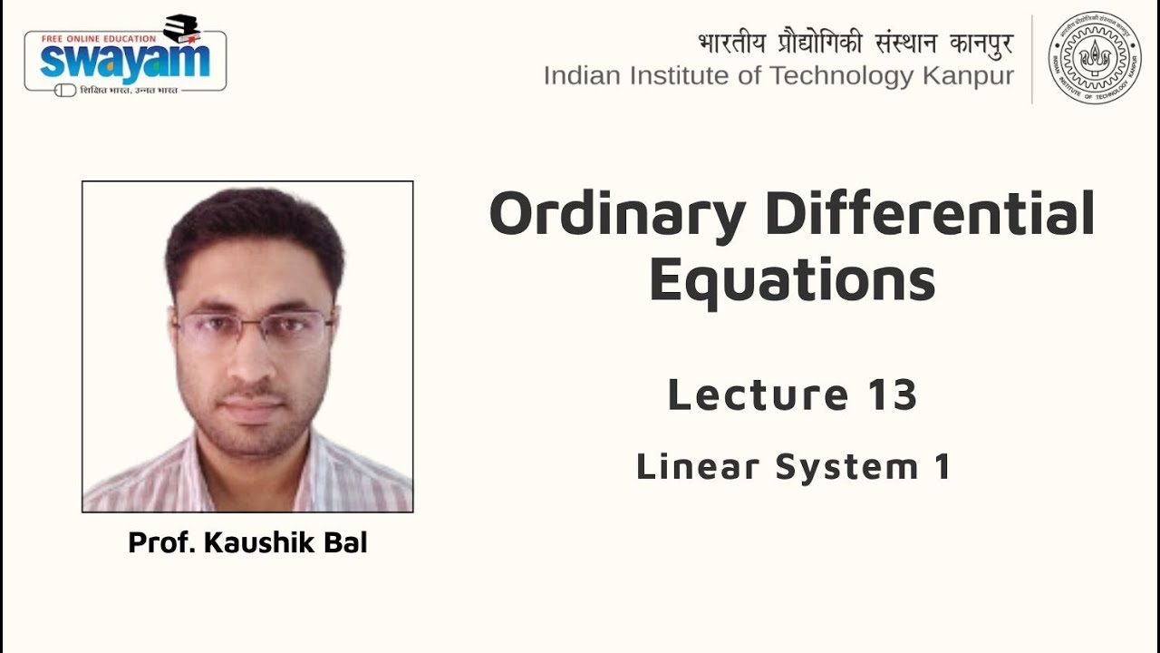 Lecture 13 : Linear System 1 - YouTube