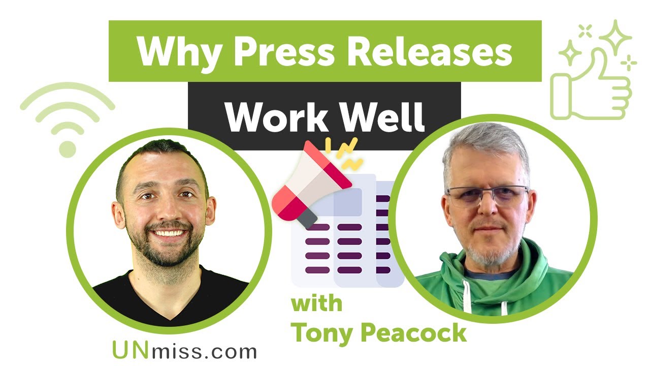 Why Press Releases Work Well With Tony Peacock - YouTube