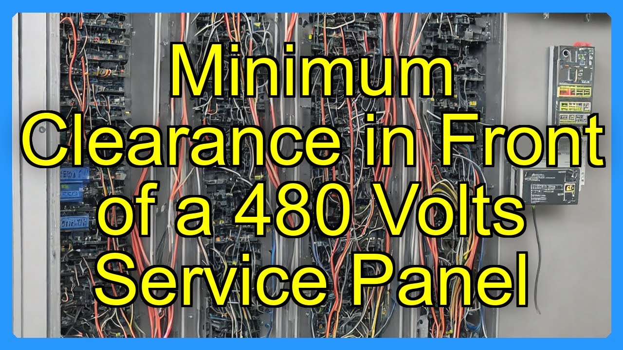 Minimum Clearance in Front of a 480 Volts Service Panel - YouTube