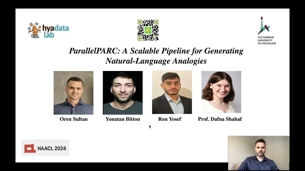 NAACL 2024: ParallelPARC: A Scalable Pipeline for Generating Natural-Language Analogies - YouTube