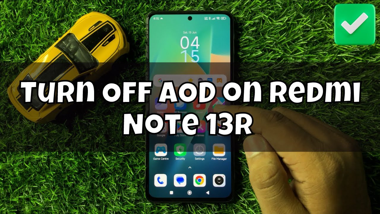 How to Turn Off AOD on Redmi Note 13R | Disable Always On Display on ...