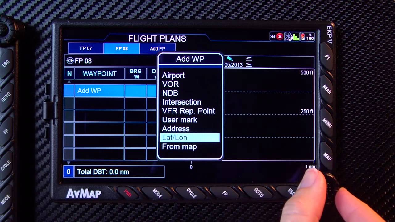 Introducing AvMap EKP V: the Flight Plan page - YouTube