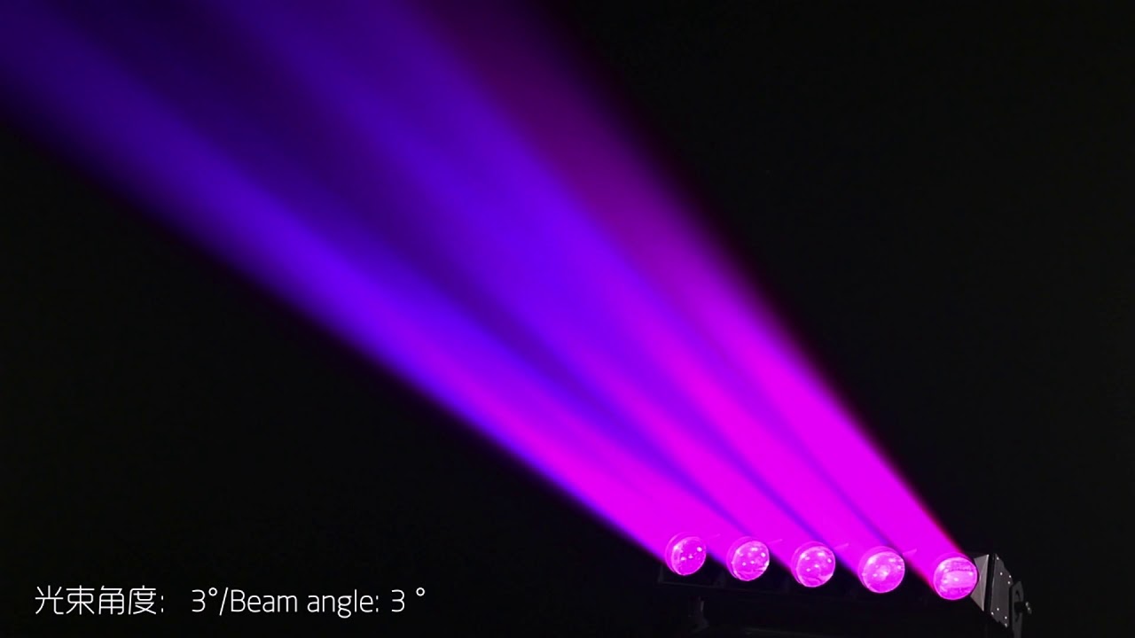 5x30W Diamond Beam LED Light with 1670 Million Kinds of Colors - YouTube