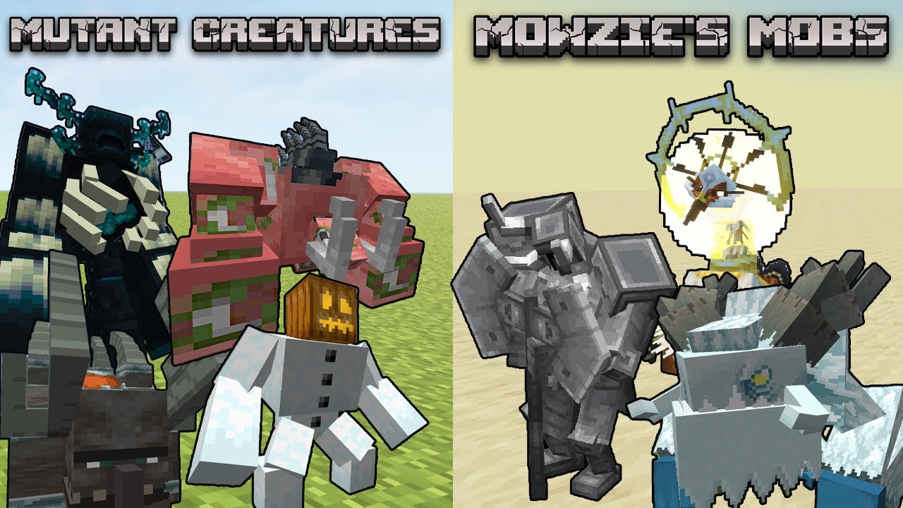 MOWZIE'S MOBS vs MUTANT CREATURES - Minecraft Mob Battle - YouTube