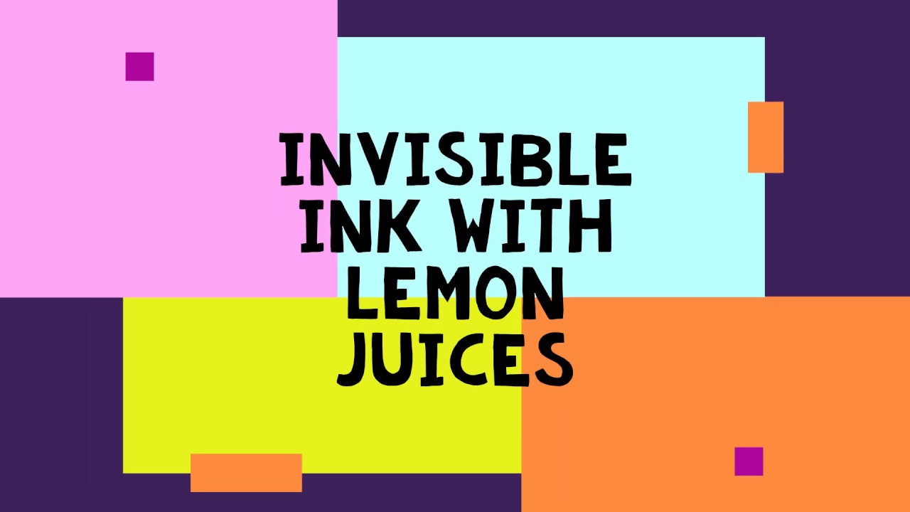 Making Invisible Ink with Lemon Juice! | Happy Friday - YouTube