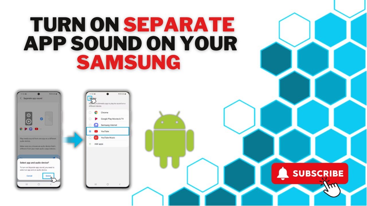 How to turn on separate app sound on your Samsung - YouTube