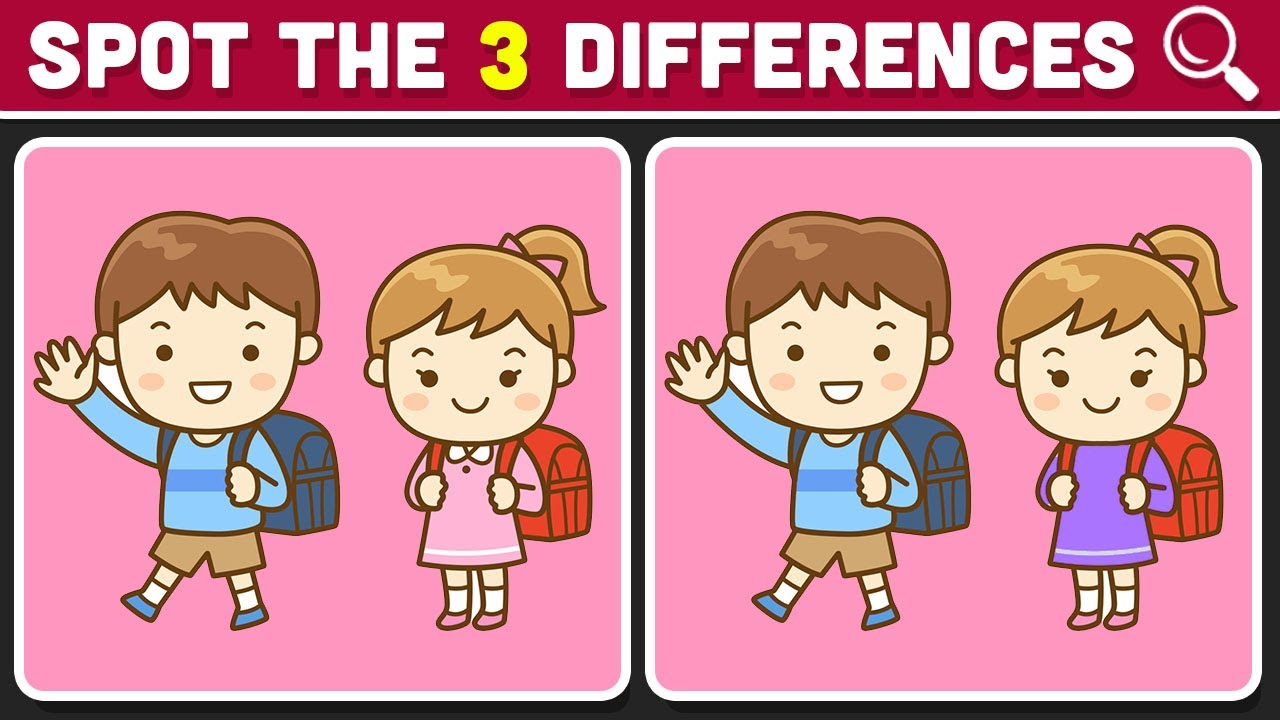 Spot the Difference | Easy to Hard Find the Difference Puzzles | #Ep12 ...