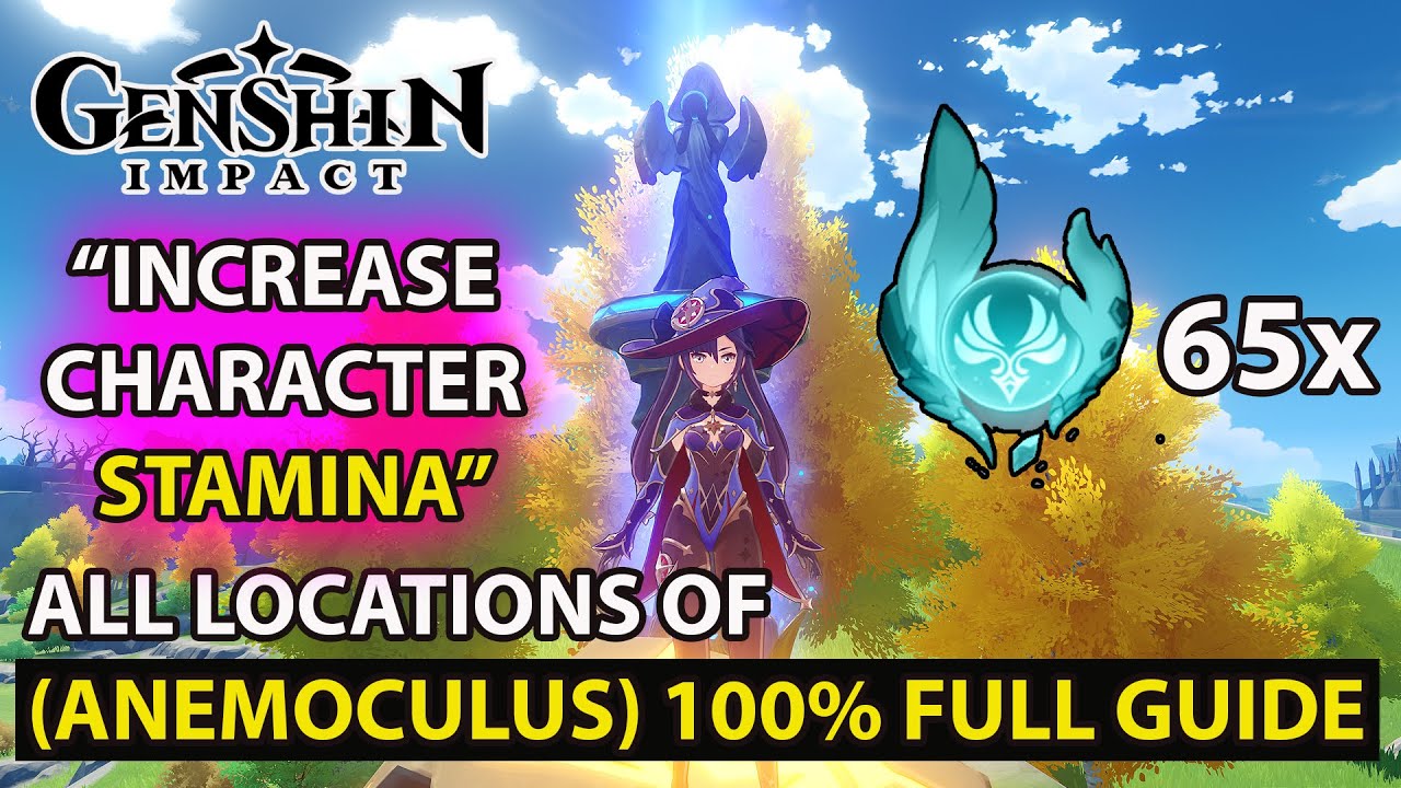 Genshin Impact - All (Anemoculus) Locations Full Guide - YouTube