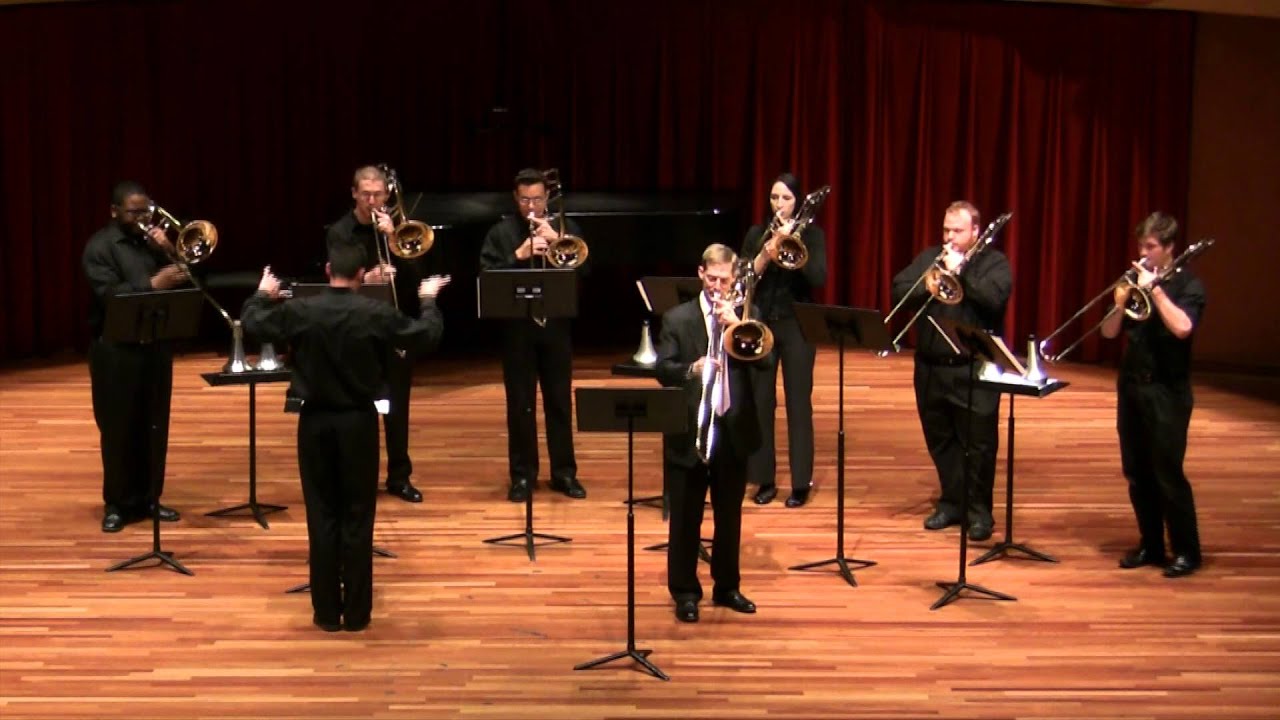 James Markey with the CSU Trombone Ensemble - The Chief - YouTube