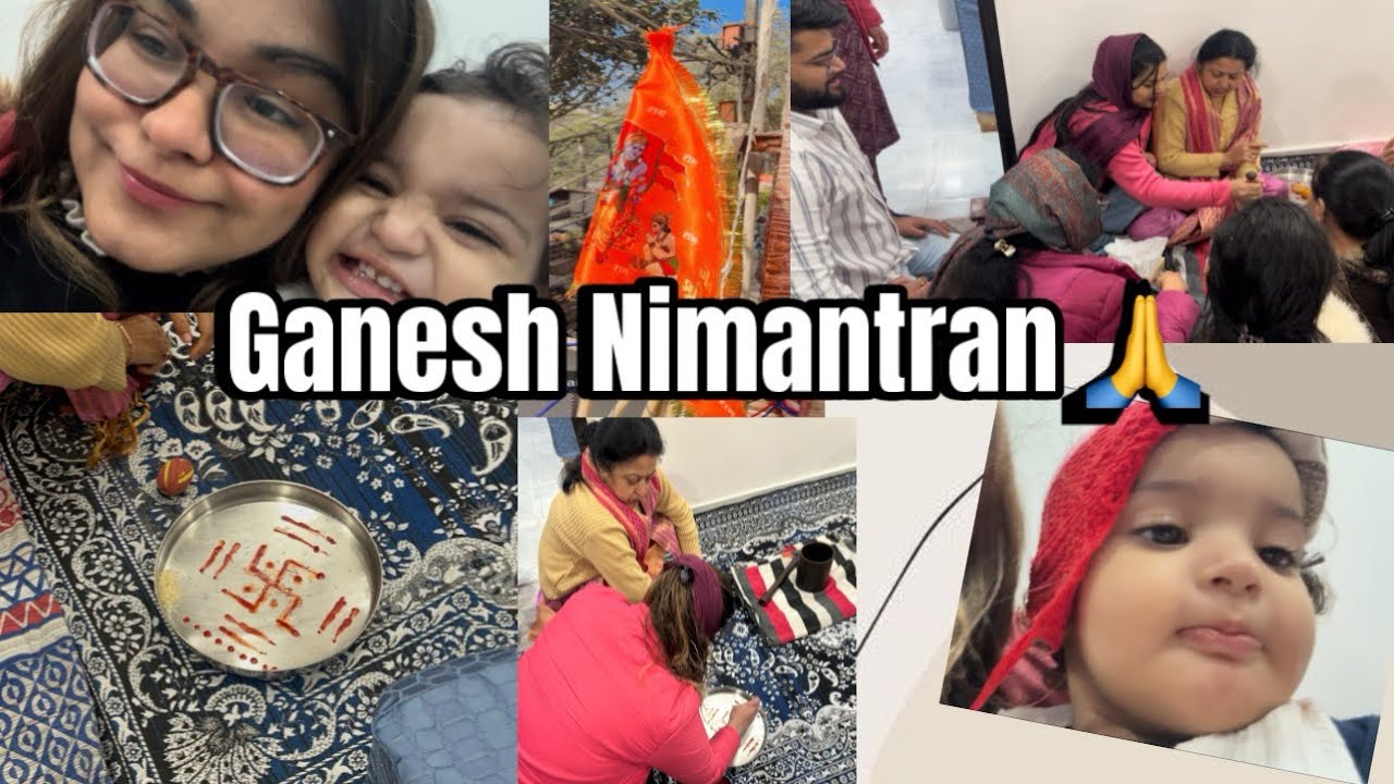 Ganesh Ji Nimantran for Bhai ki shaadi 🙏📿 ep~2 ,First function ️ ...