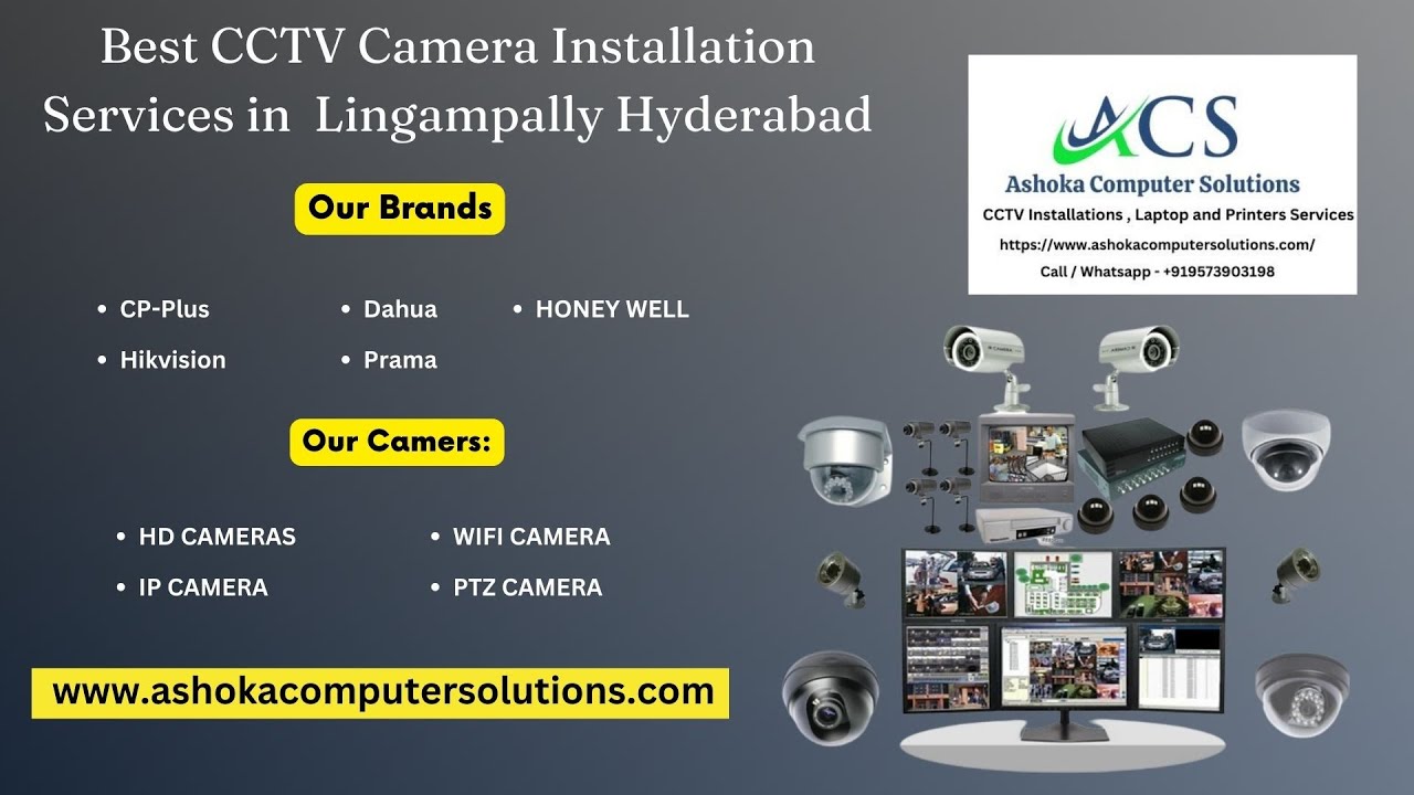 Best CCTV Camera Installation in Lingampally | Hyderabad | Ashoka Computer Solutions - YouTube