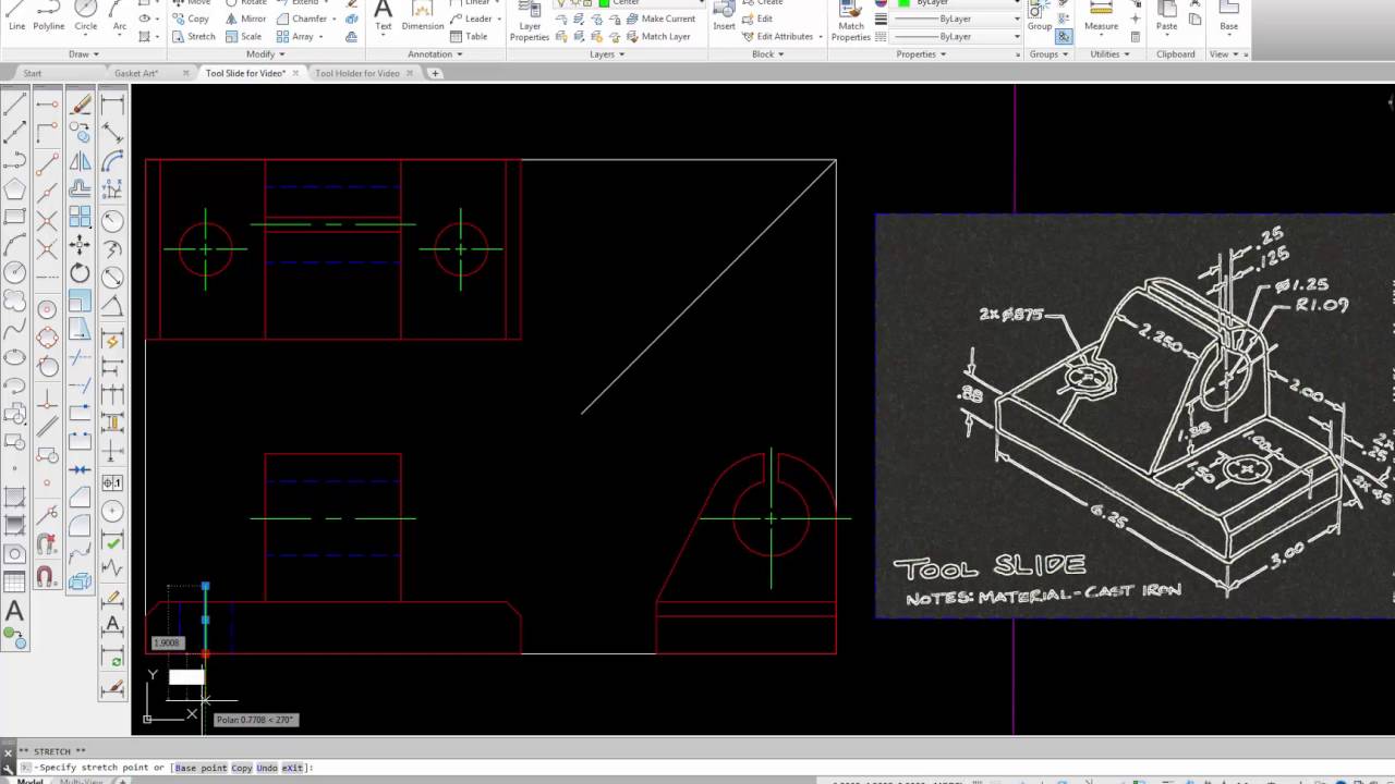Tool Slide Part 3 - Top View - YouTube