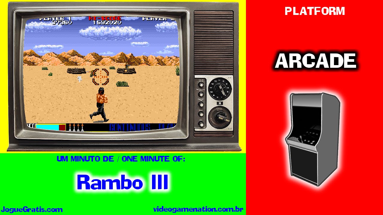 Rambo III, Arcade, Taito, 1989 - YouTube