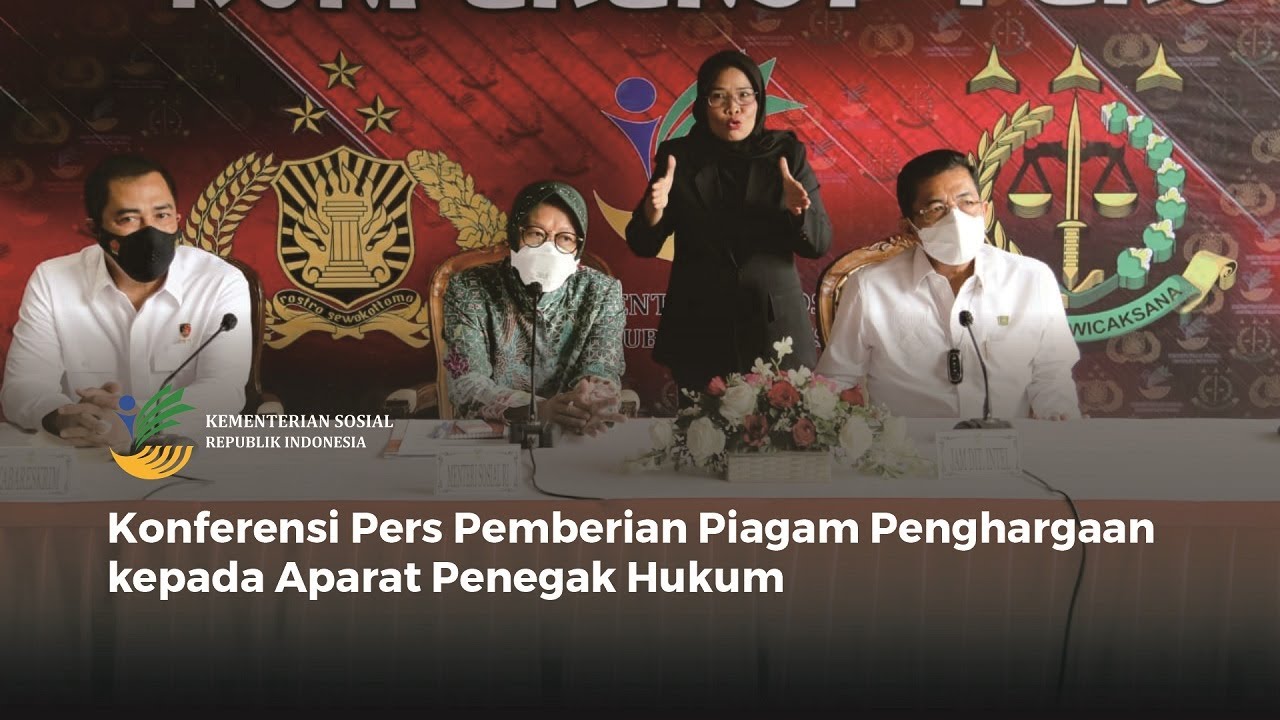 Konferensi Pers Pemberian Piagam Penghargaan kepada Aparat Penegak ...