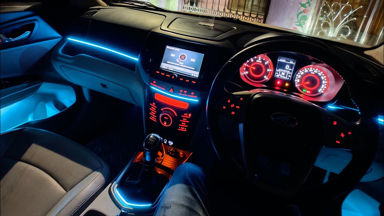 Mahindra XUV-300 after market Ambient light and LED bulbs output check ...