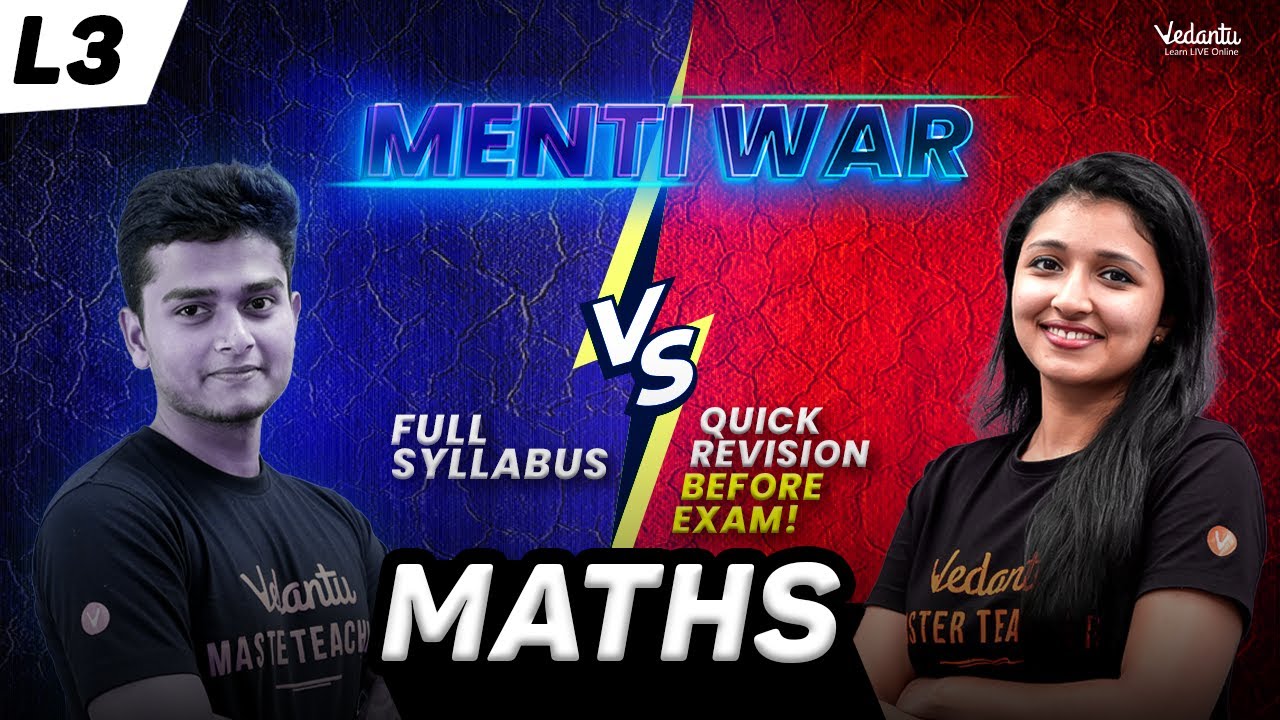Menti War | Maths Full Syllabus Quick Revision before Exam|Ashima Ma'am VS Anish SIr |V Master ...