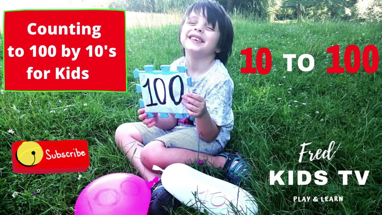 Counting to 100 by 10's for Kids l learning BIG NUMBERS #mathforkids # ...