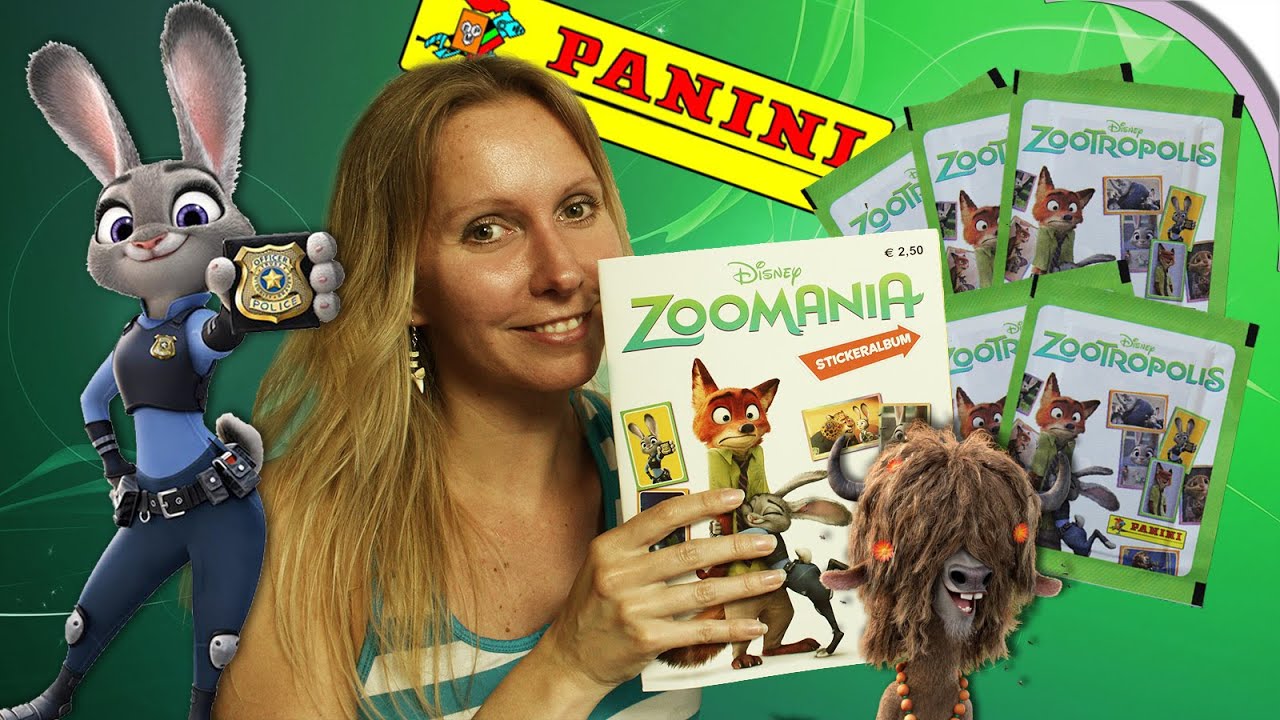 ZOOMANIA Sticker Unboxing | Zootropolis Panini Sammel Aufkleber - YouTube