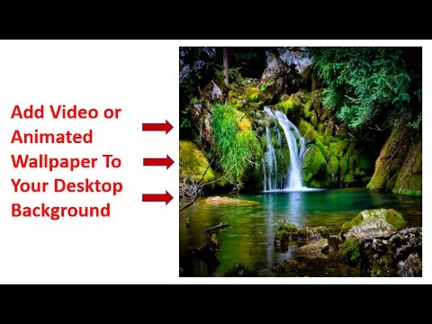 How to Add | Set | Movable Desktop | Video to Desktop Background ...