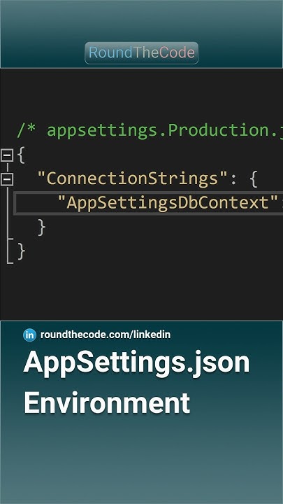How To Use Appsettings Json For A Different Environment Youtube