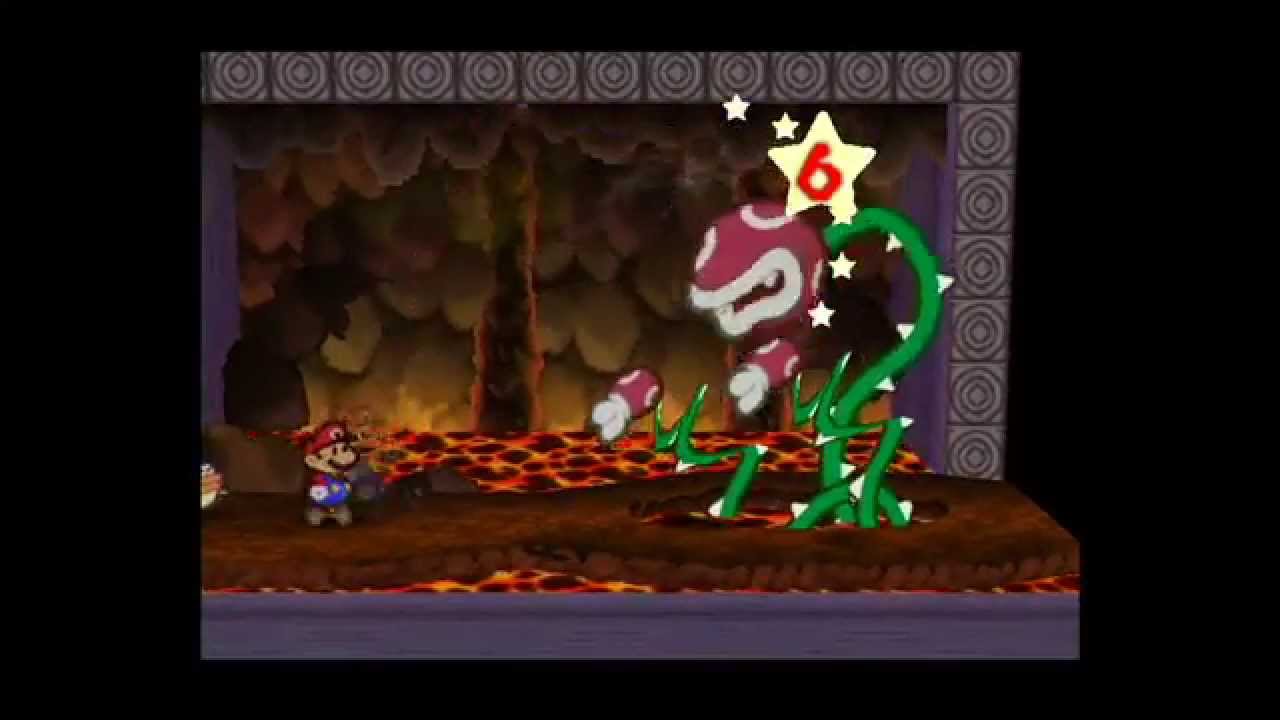 Paper Mario Boss 13 - Lava Piranha - YouTube