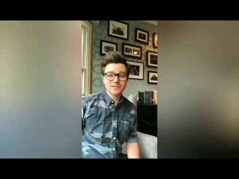 Chris Colfer reading his book THe Curvy Tree - YouTube