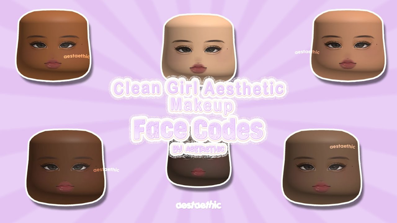 Berry Avenue Skintone Face Codes (Clean Girl Aesthetic Makeup Cheeks ...