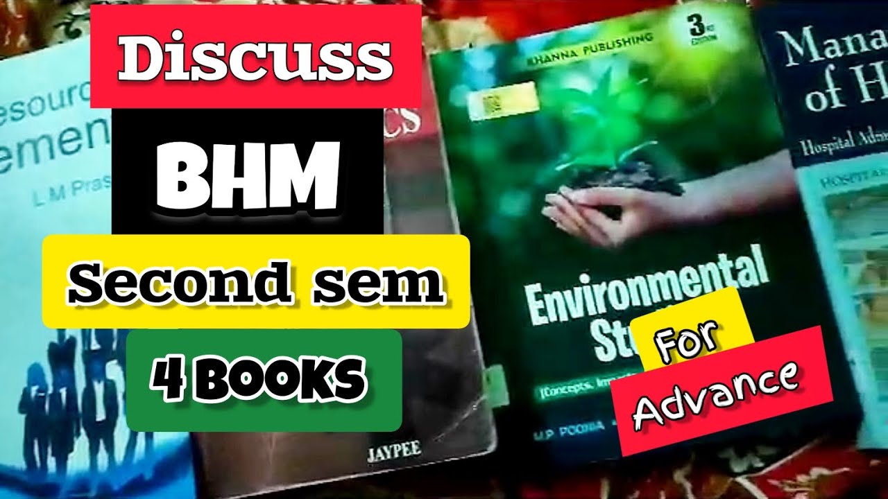 Discuss BHM second sem 4 books 📚 @Tuli_oficial - YouTube