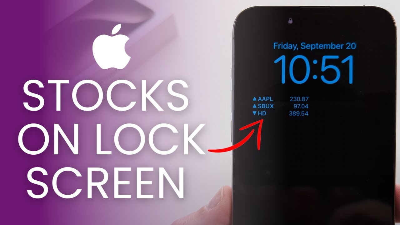 iOS 18: How To Add Stocks On iPhone Lock Screen! - YouTube