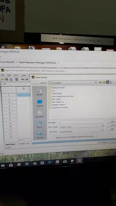 Cara analisa data servqual guna spss syntax - YouTube