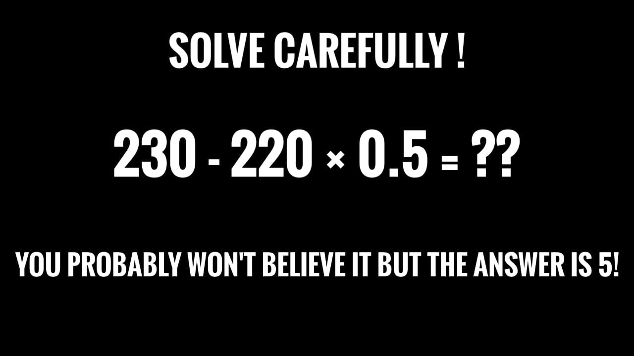 Funny Mathematics Confusing Question With Solution YouTube funny-mathematics-confusing-question-with-solution-youtube
