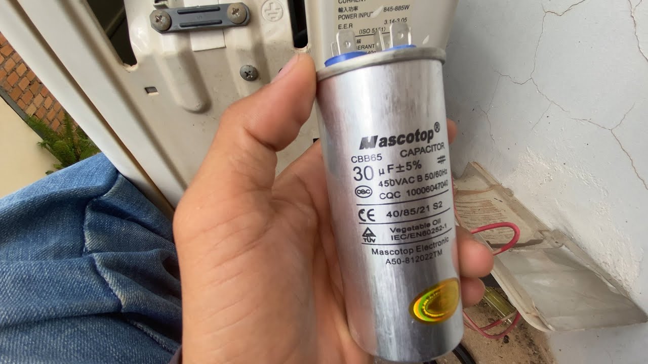 Replace panasonic capacitor 1HP 30uF ...