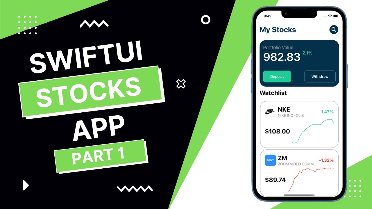 Swiftui Stocks App Tutorial Beginner Part 1 Youtube
