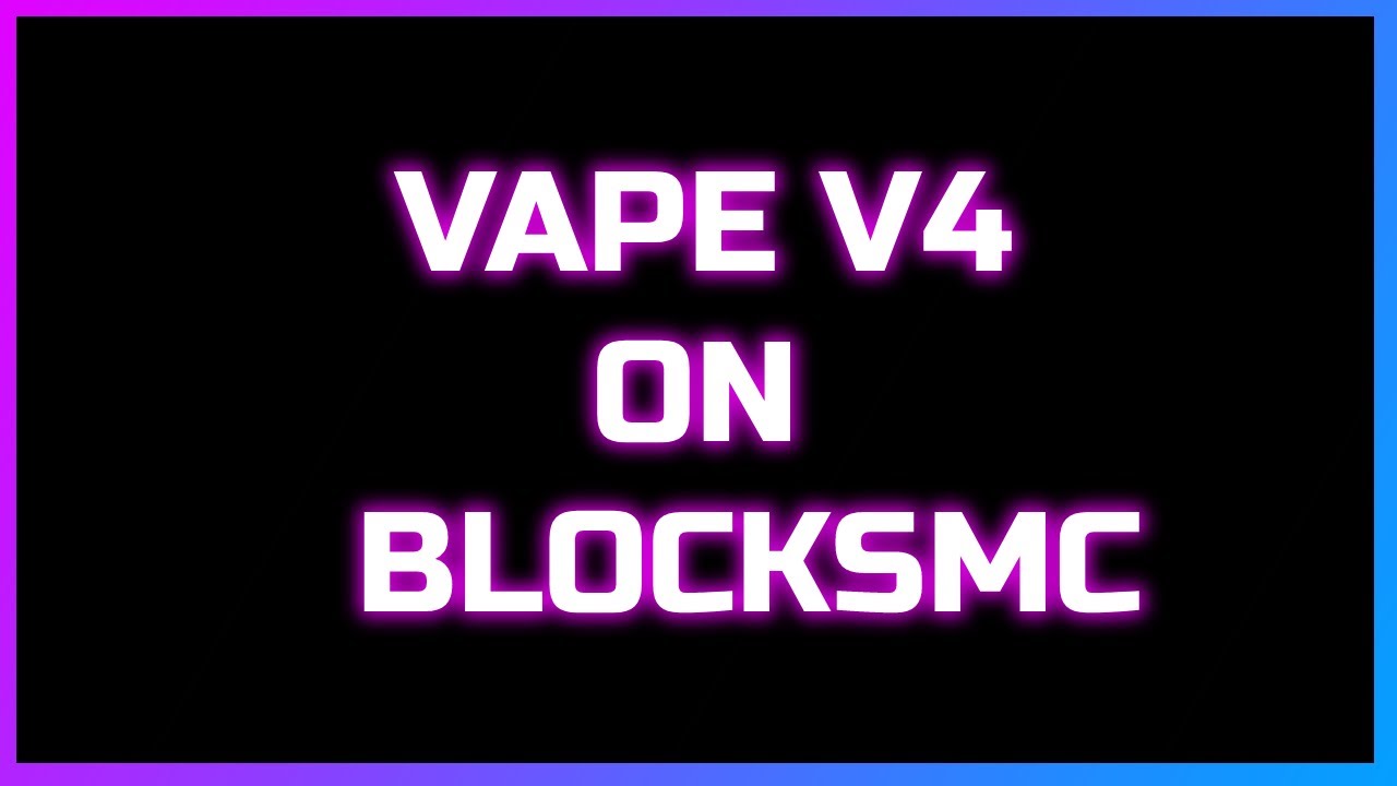 Blatant cheating on BlocksMC | Vape V4 - YouTube