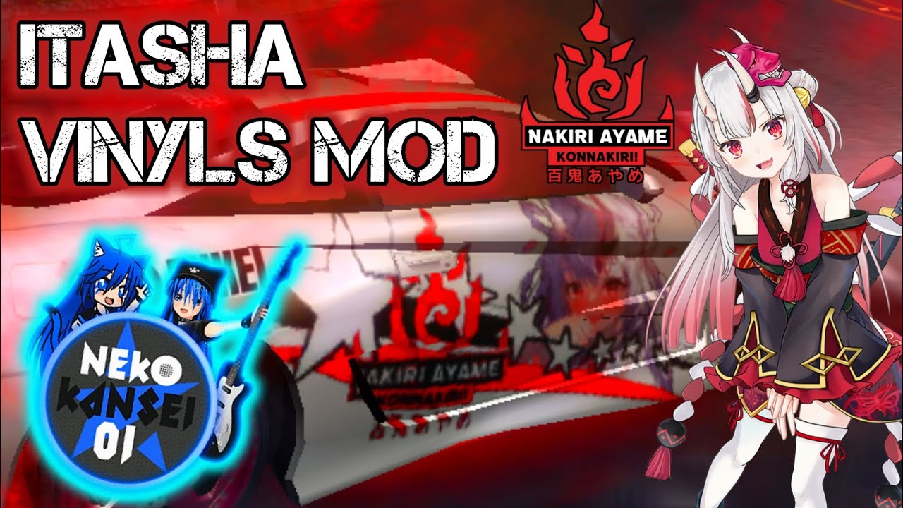 NFSU2 Itasha mod(Nakiri Ayame) - YouTube