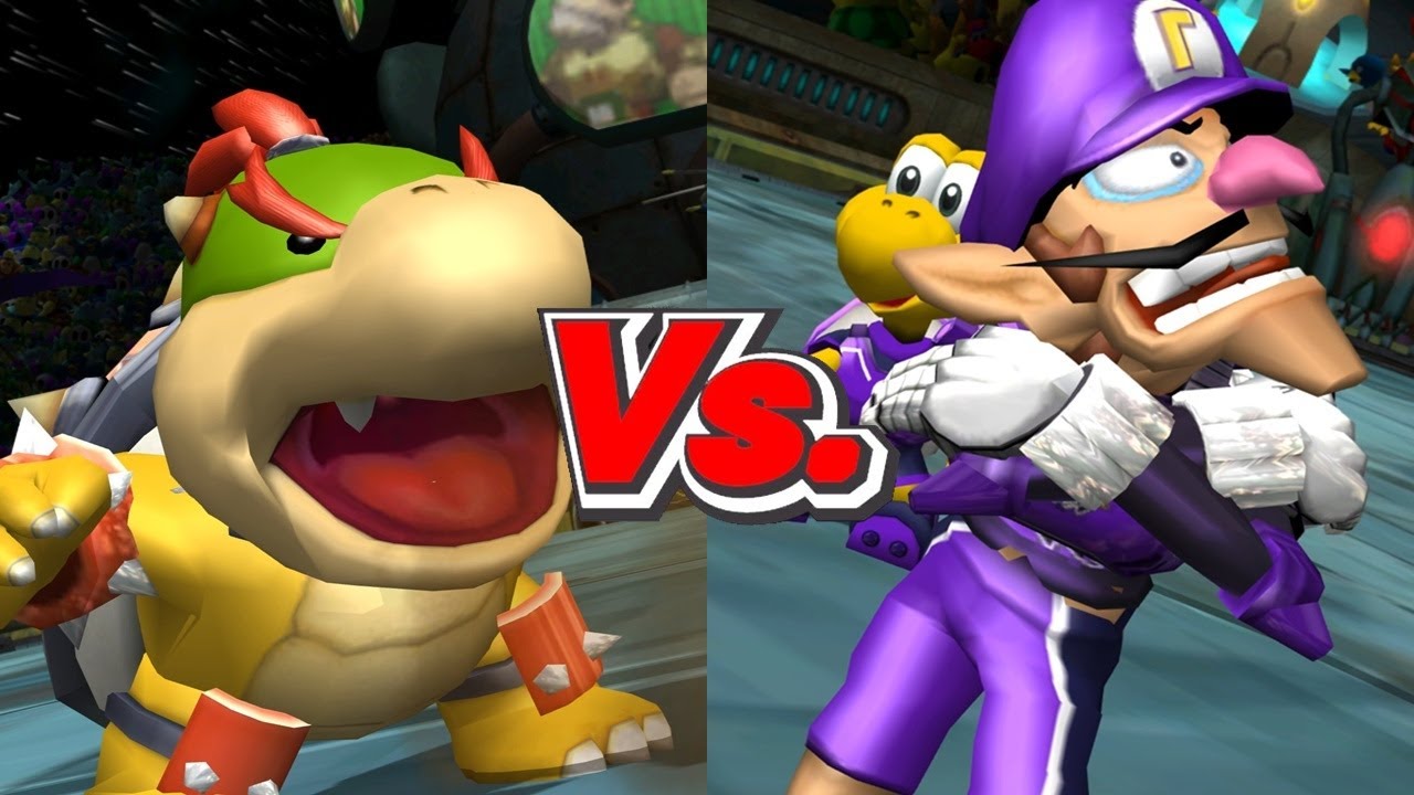 Mario Strikers Charged - Bowser Jr./Hammer Bros Vs. Waluigi/Koopa - YouTube