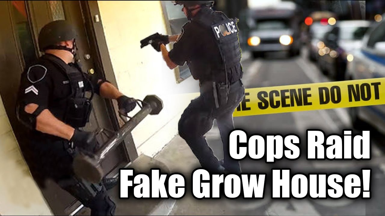 Cops Caught RED-HANDED! - Raid On Fake Grow House! - YouTube