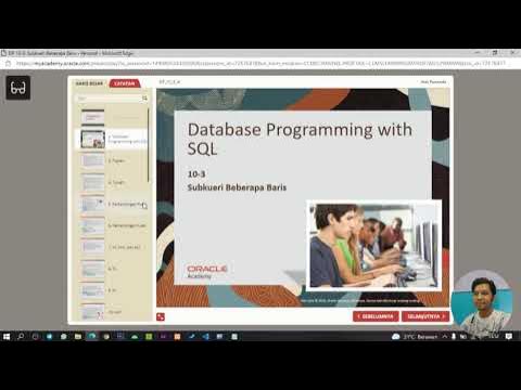 Subqueries menggunakan ORACLE SQL COMMAND LINE Sistem Basis Data - YouTube