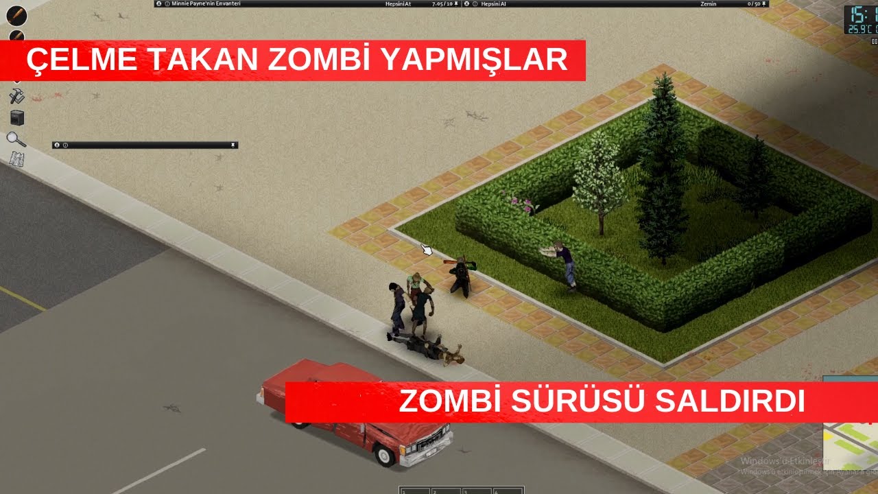 Zombi Çelme Taktı - Project Zomboid Türkçe - Bölüm 7 - YouTube